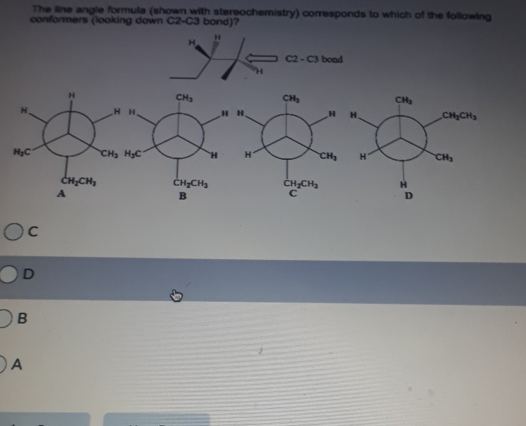 Solved The line angle formula (shown with stereochemistry) | Chegg.com