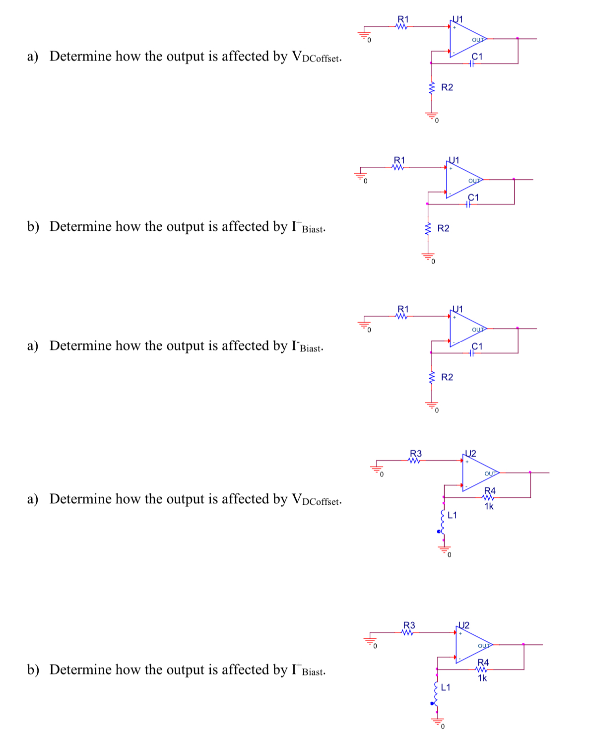 Solved a) ﻿Determine how the output is affected by | Chegg.com