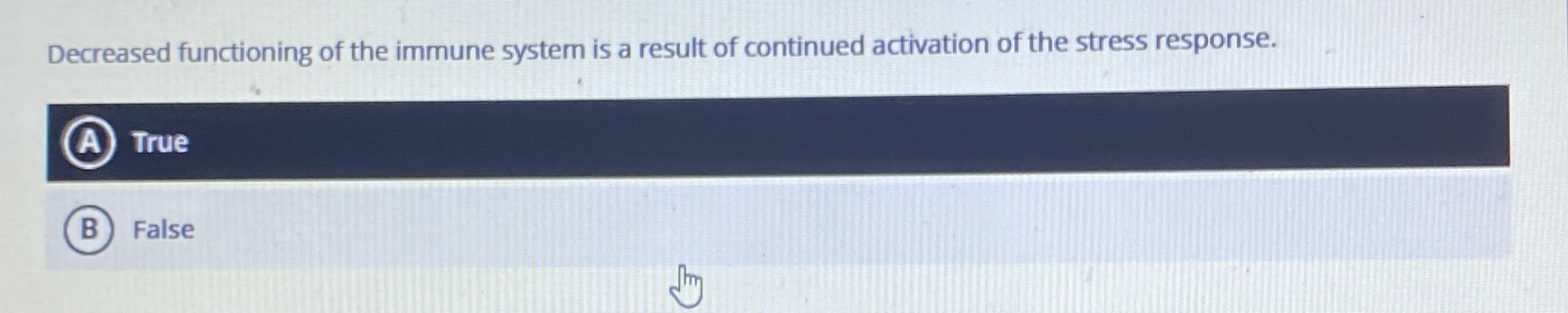 Solved Decreased functioning of the immune system is a | Chegg.com