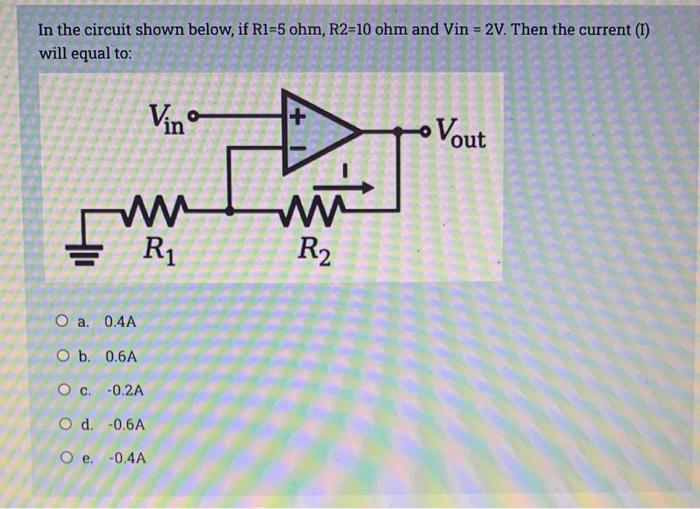 Solved In the circuit shown below, if R1=5 ohm, R2=10 ohm | Chegg.com