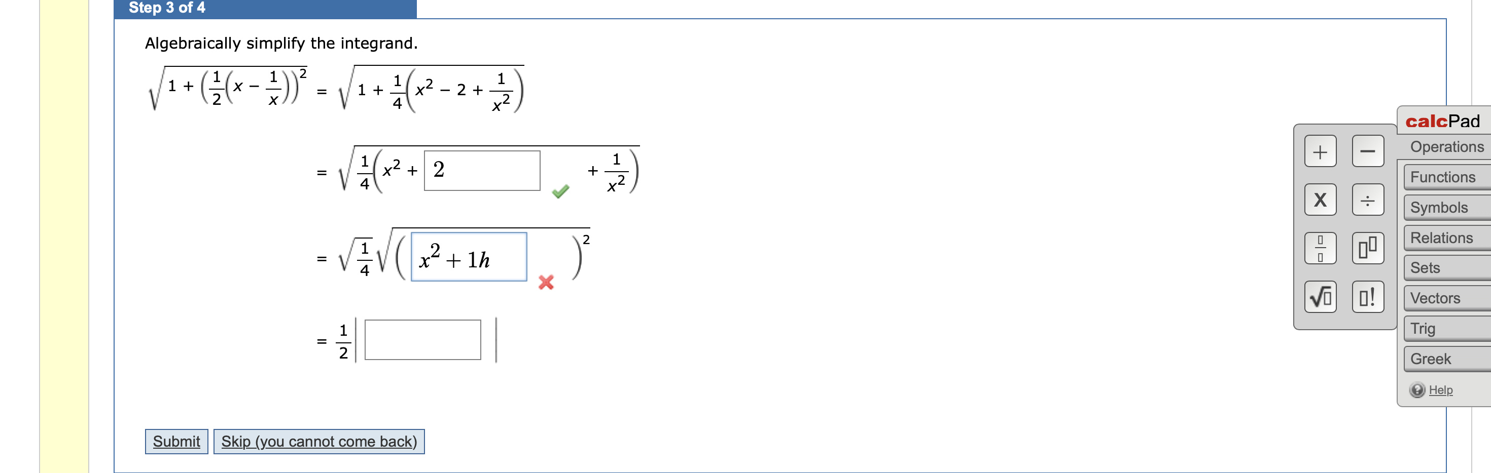 Solved Algebraically simplify the | Chegg.com