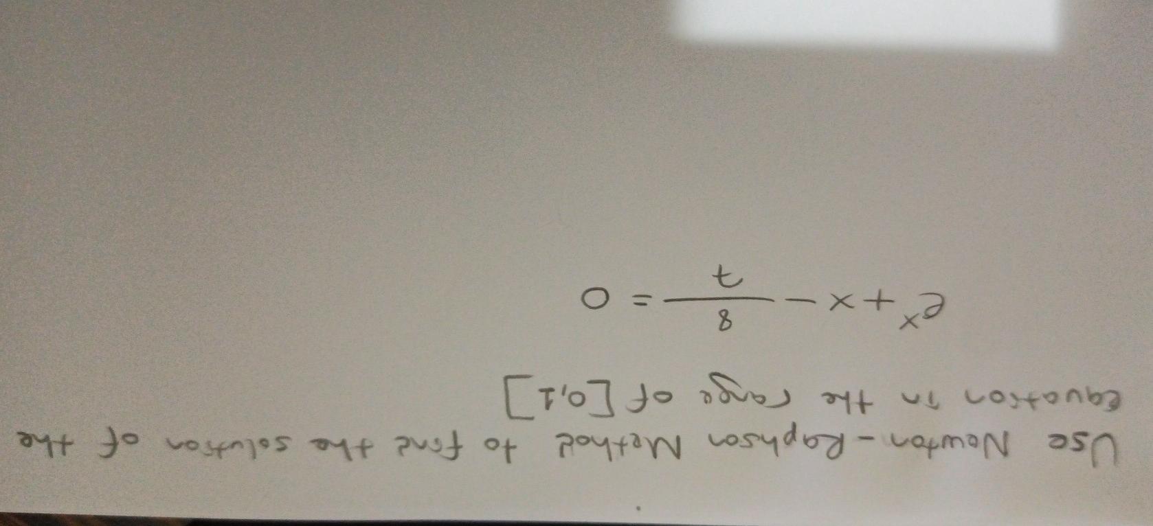 Solved Use Newton Raphson Method To Find The Solution Of The