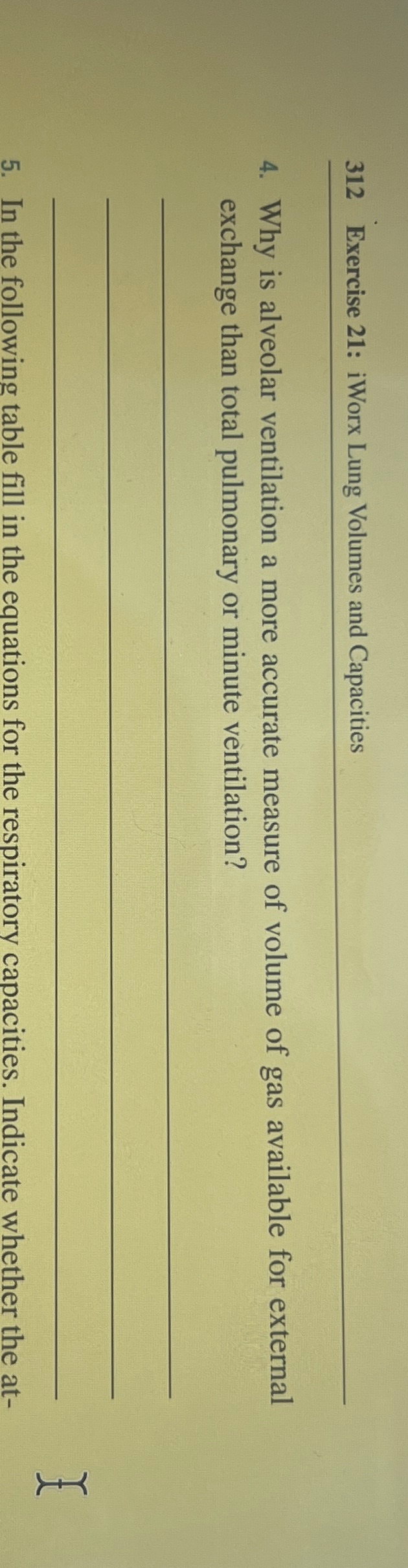 Solved 312 ﻿Exercise 21: iWorx Lung Volumes and Capacities4. | Chegg.com