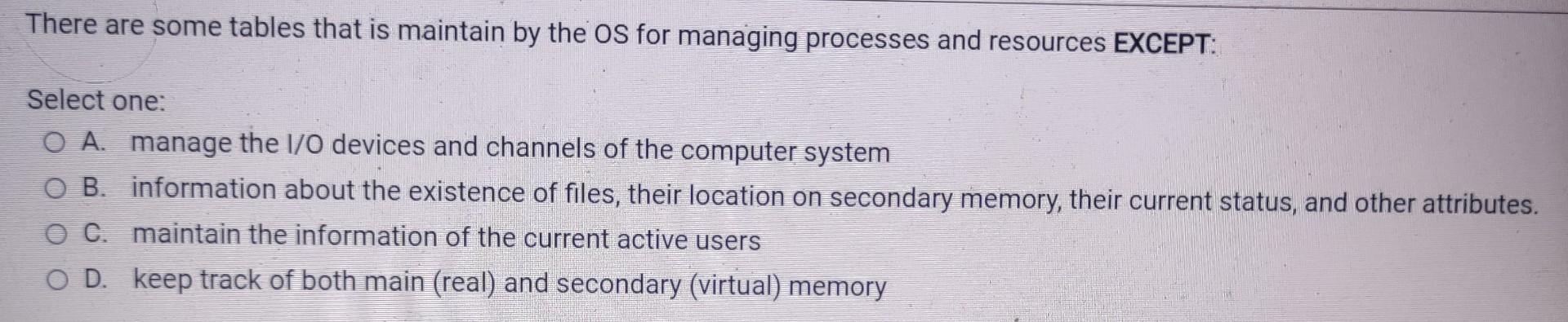 Solved All the following are TRUE for Multiprogrammed Batch | Chegg.com