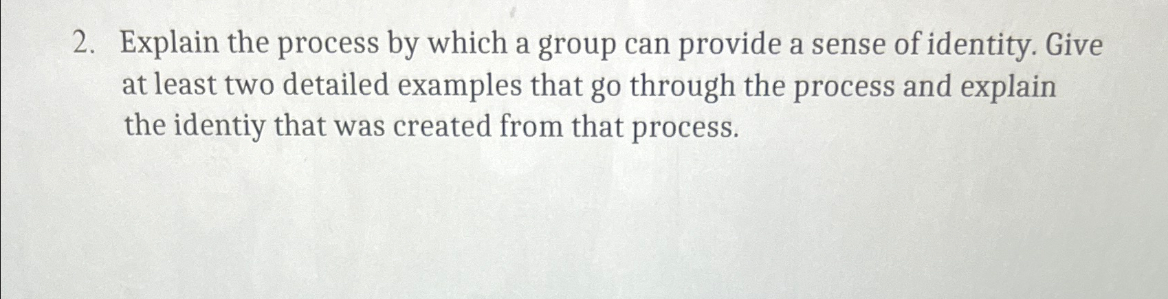 Solved Explain the process by which a group can provide a | Chegg.com