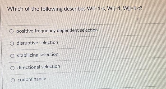 Solved Which of the following describes | Chegg.com