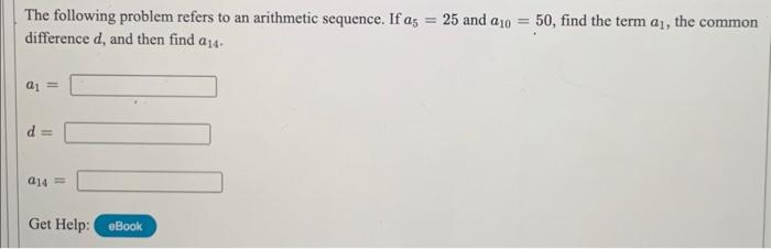 Solved Find the 10 th term and the sum of the first 10 terms | Chegg.com