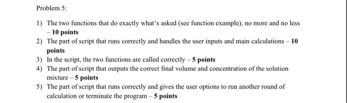 Solved 5. Write a script named solution that determines the | Chegg.com
