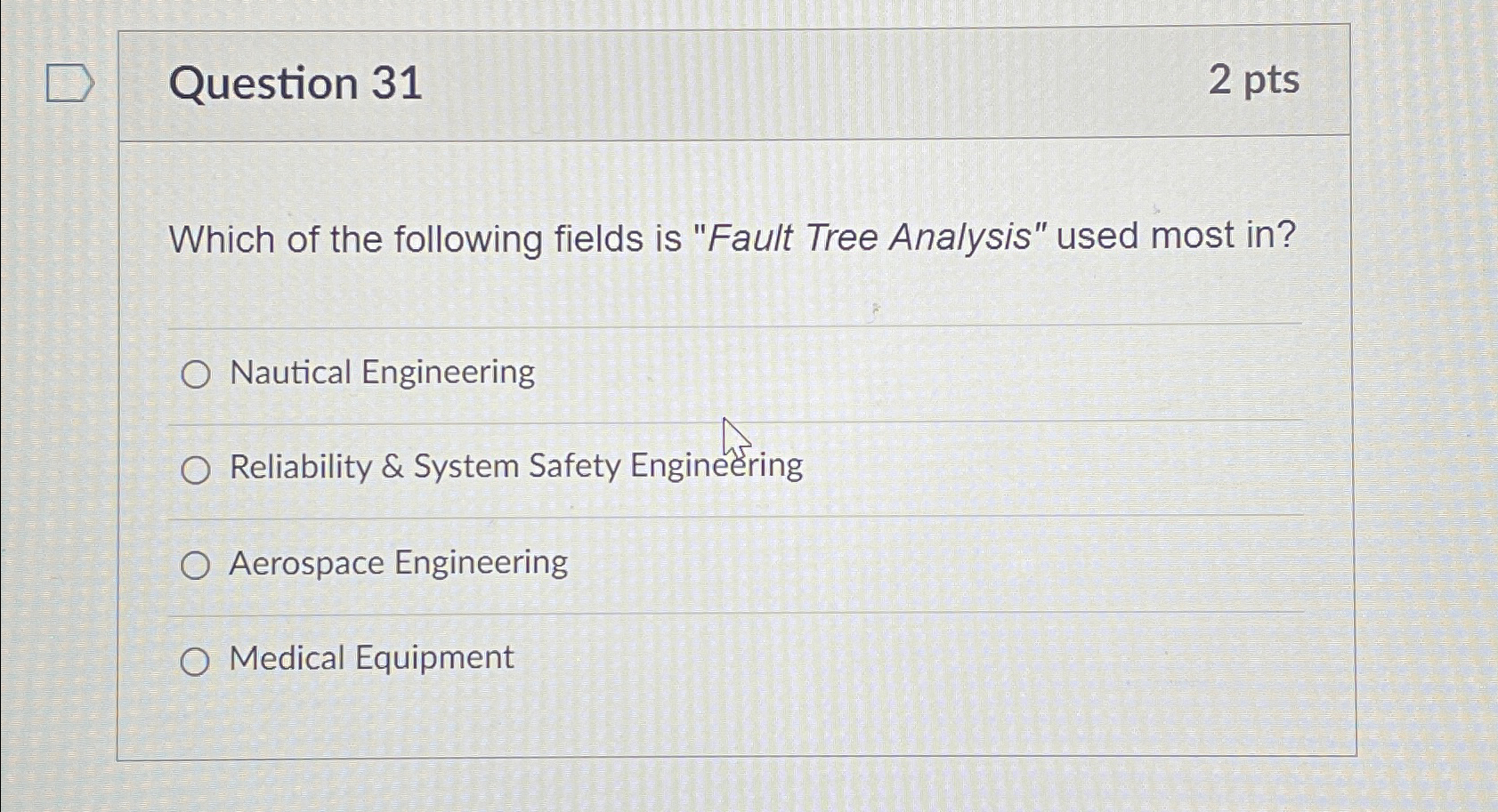 Solved Question 312 ﻿ptsWhich of the following fields is | Chegg.com