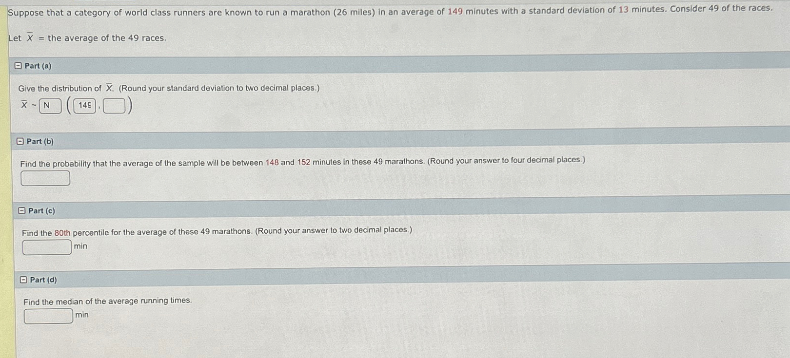 Solved Suppose that a category of world class runners are | Chegg.com