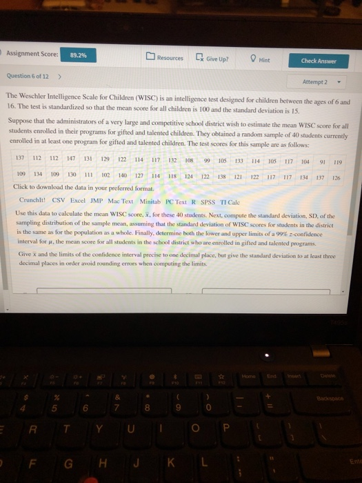 Solved Assignment Score: 89.2% Resources Give Up? Hint Check | Chegg.com