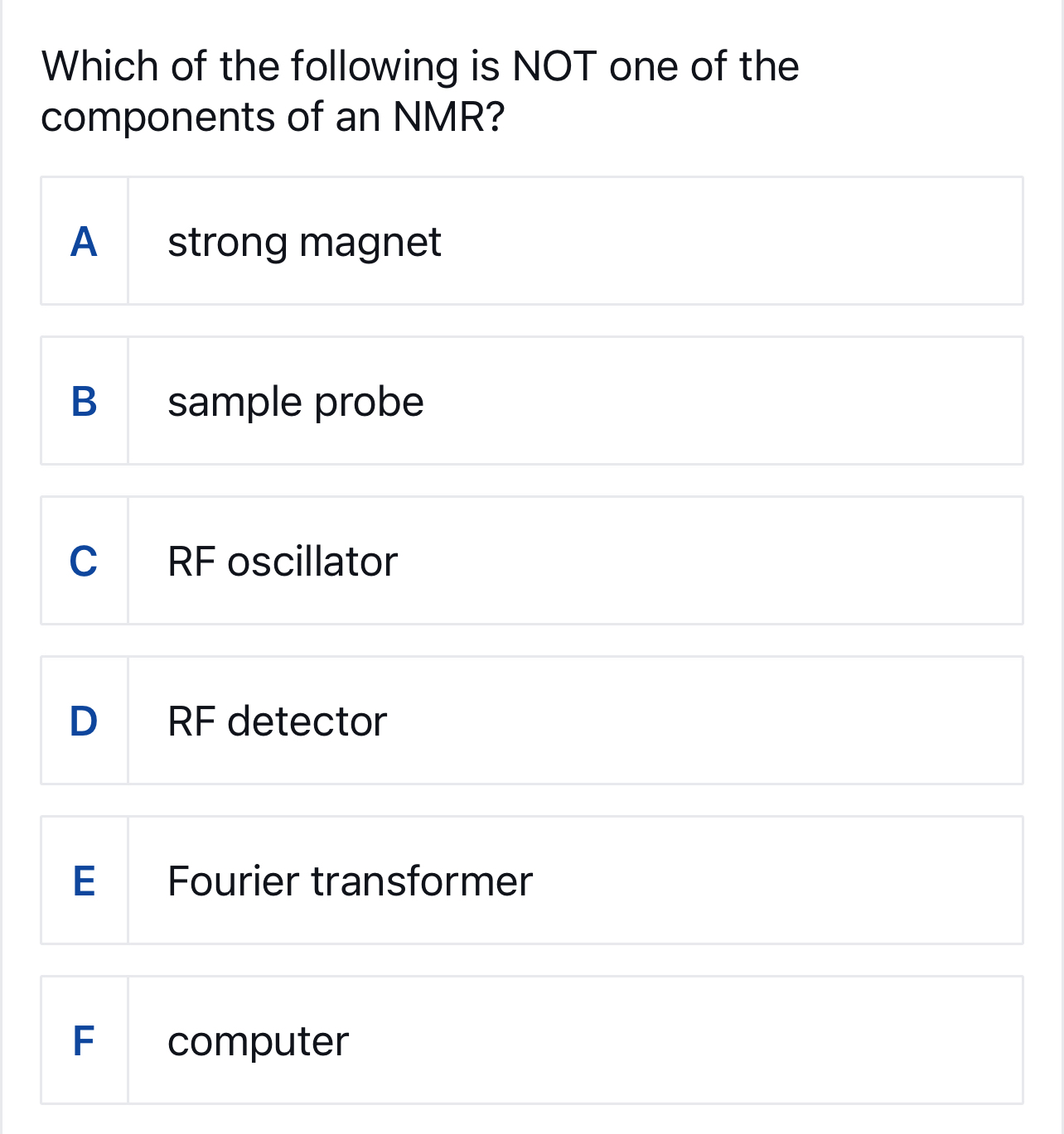 Solved Which of the following is NOT one of the components | Chegg.com