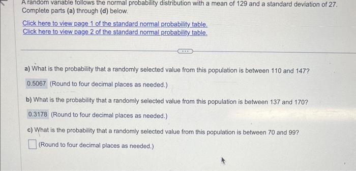 Solved A random variable follows the normal probability | Chegg.com