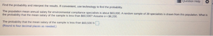 Solved NIE Question Help Find the probability and interpret | Chegg.com