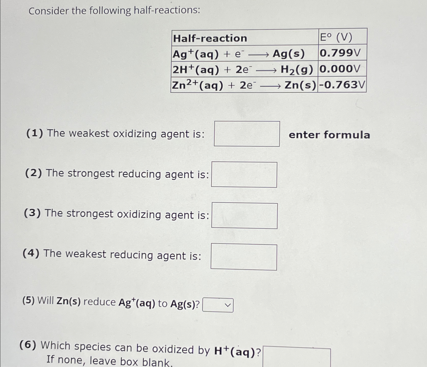 Solved Consider the following | Chegg.com