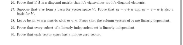 Solved 26. Prove that if A is a diagonal matrix then it's | Chegg.com