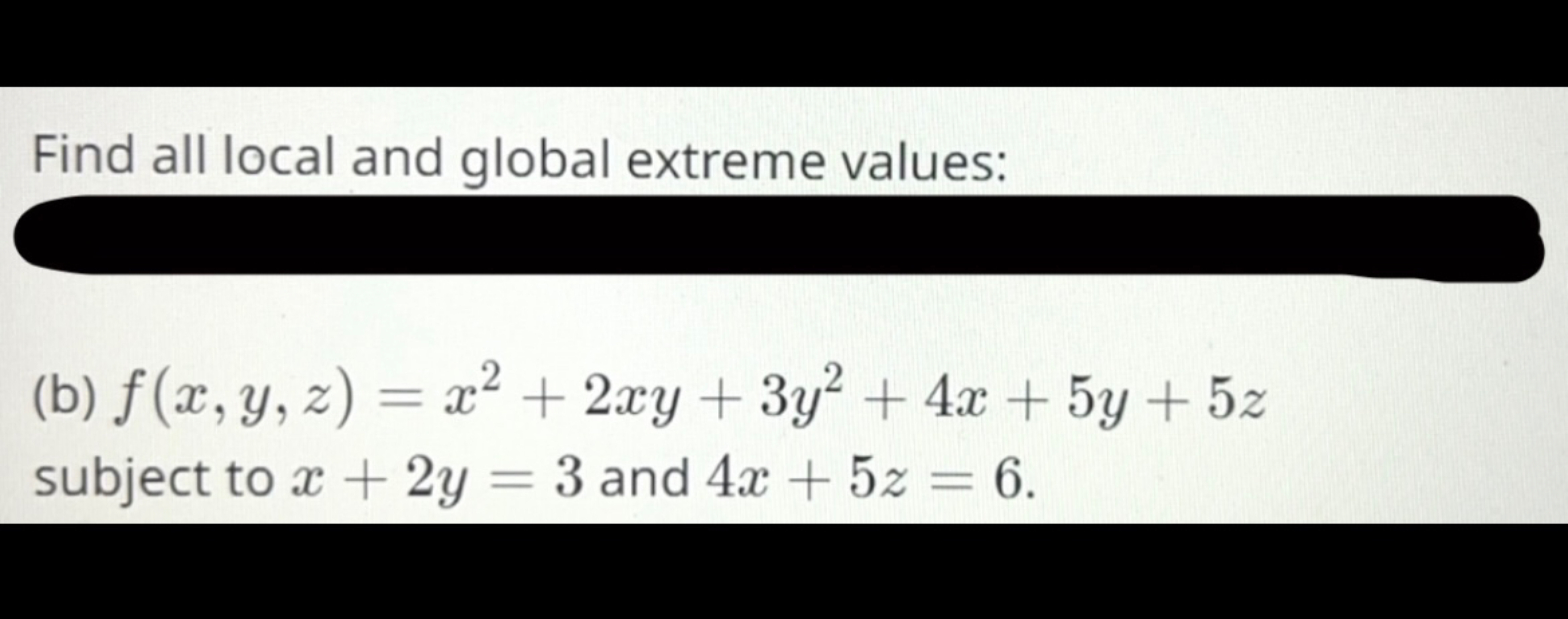 Find all local and global extreme | Chegg.com