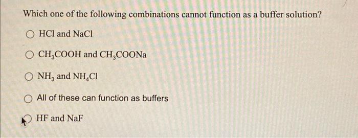 Solved Which one of the following combinations cannot | Chegg.com