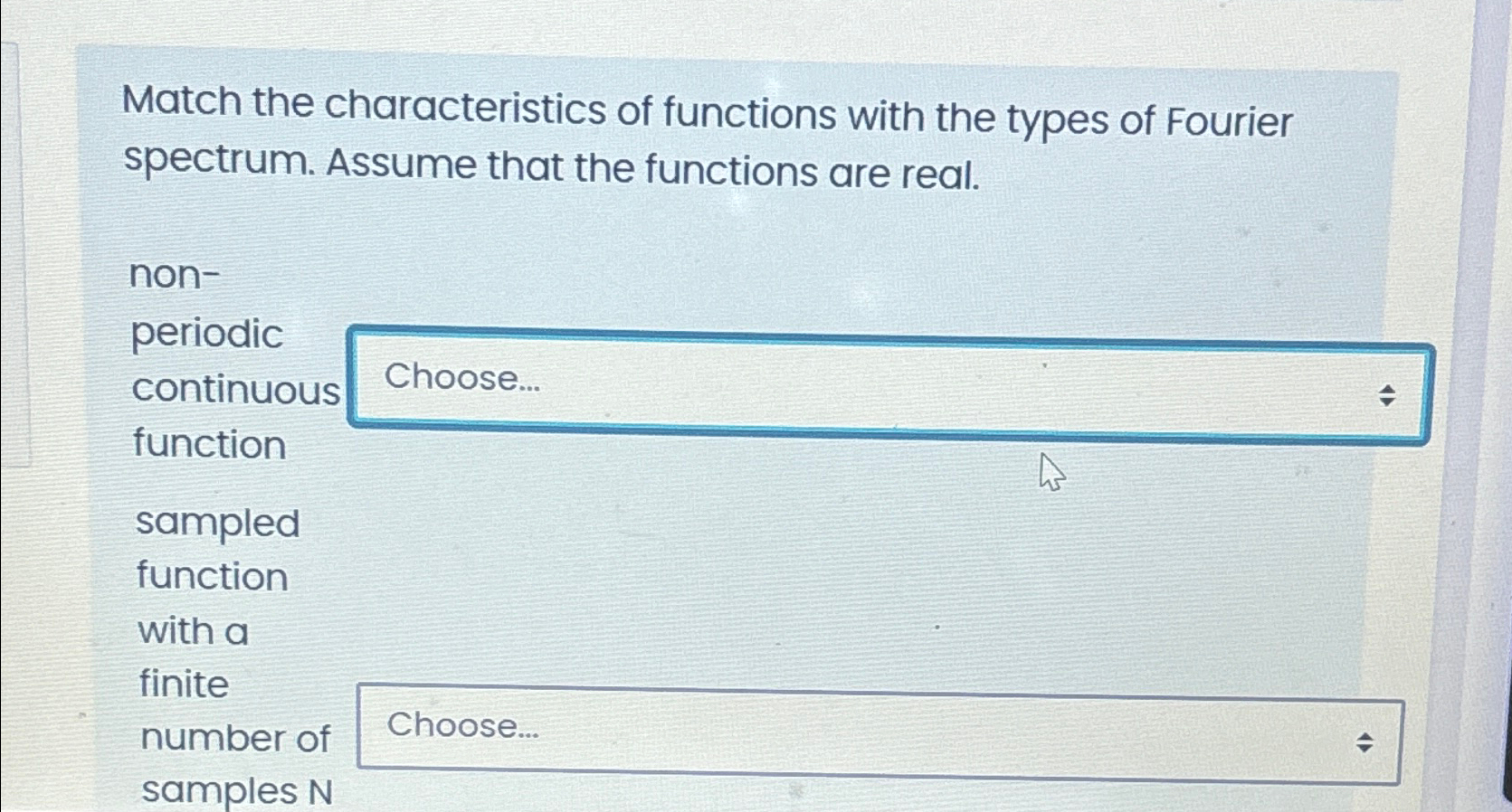 Solved Match the characteristics of functions with the types | Chegg.com