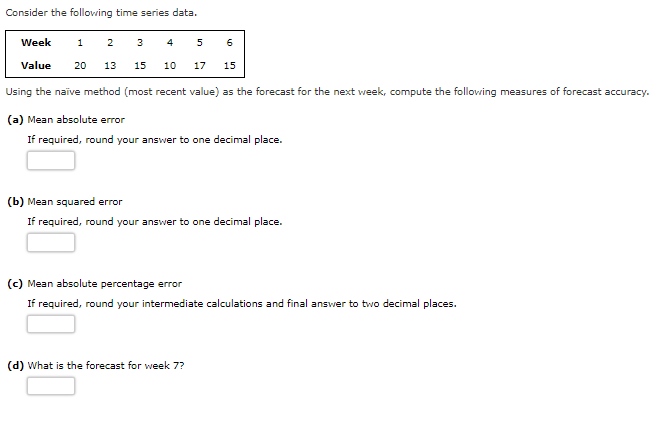 Solved Week: 1 2 3 4 5 6Value: | Chegg.com