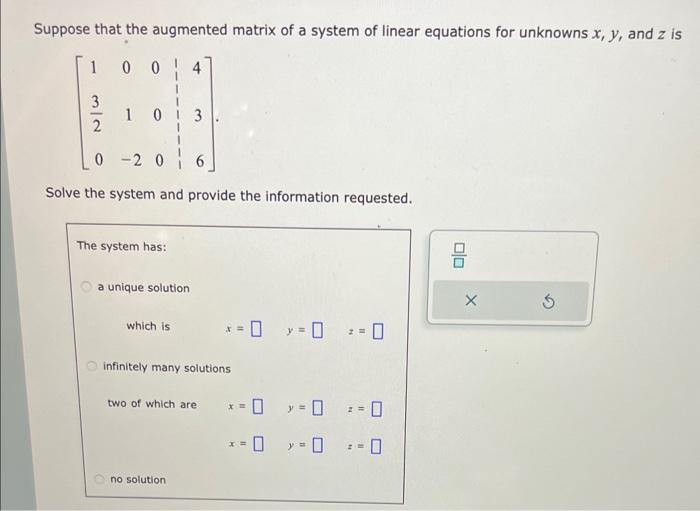 Solved Consider the following three systems of linear | Chegg.com