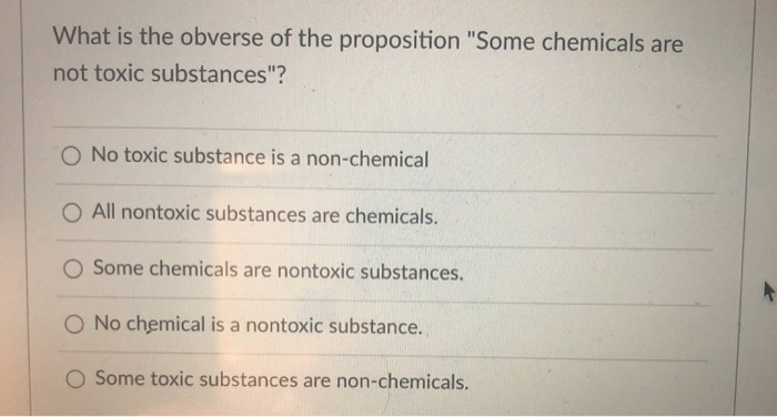 Solved What is the obverse of the proposition "Some | Chegg.com
