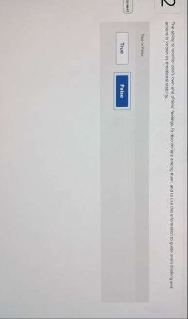 Solved The ability to monitor one's own and others' | Chegg.com
