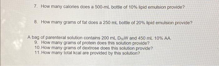 Solved 1. Kacie receives D25W at 75ml/hr. How many grams of | Chegg.com