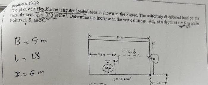 Solved problem 10.19 The plan of a flexible rectangular | Chegg.com