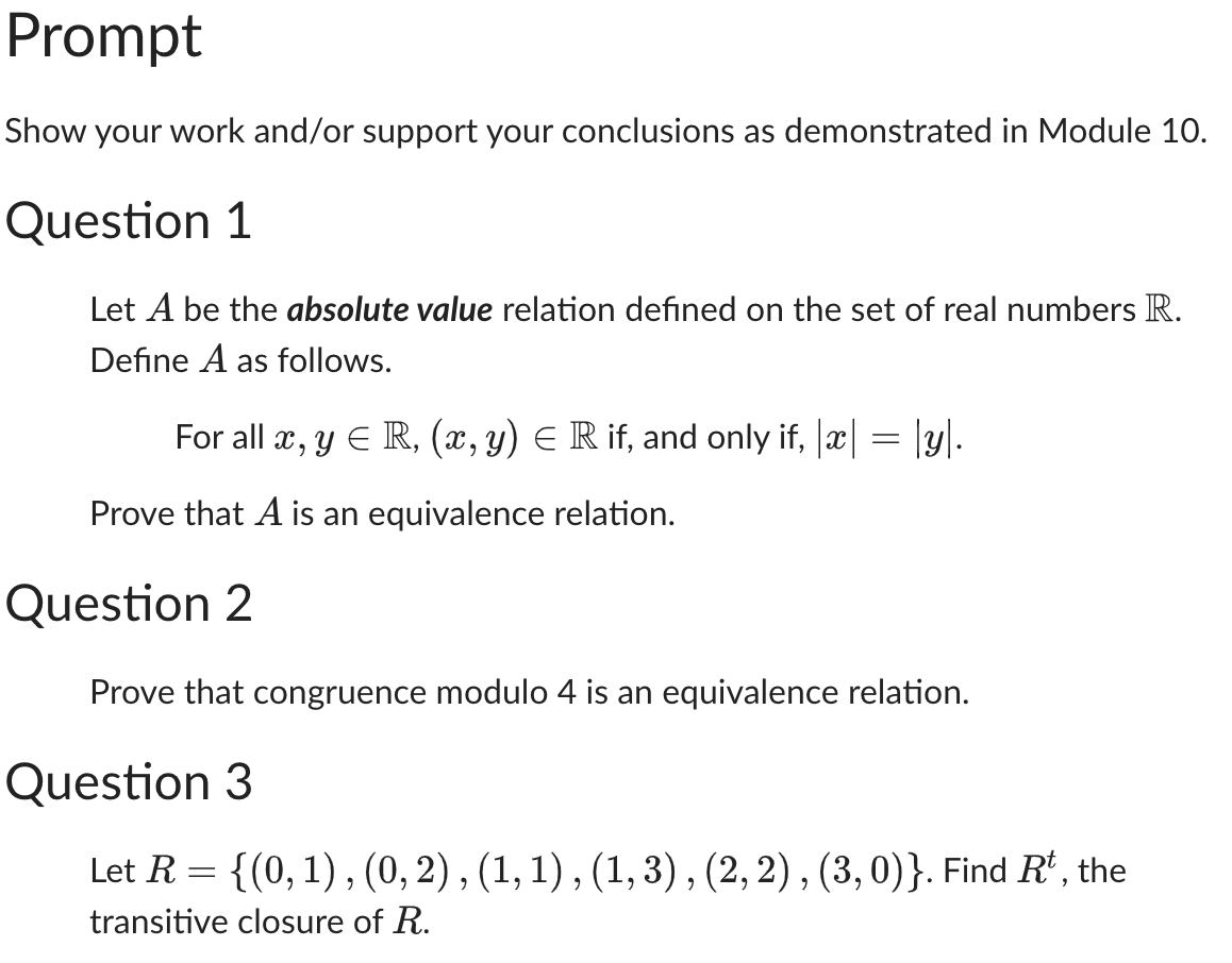 Solved PromptShow your work and/or support your conclusions | Chegg.com