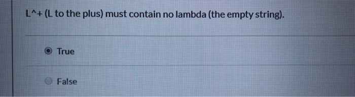 Solved L^+ (L to the plus) must contain no lambda (the empty | Chegg.com