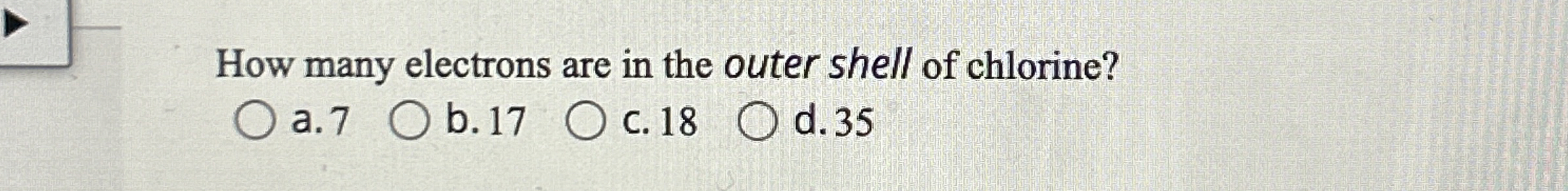 Solved How many electrons are in the outer shell of | Chegg.com