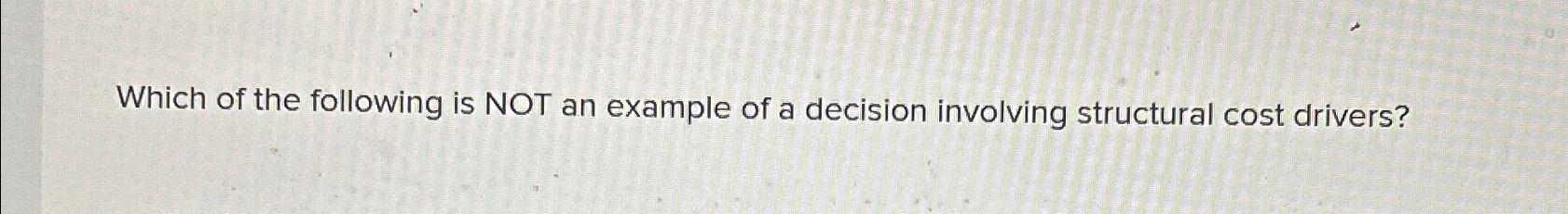 Solved Which of the following is NOT an example of a | Chegg.com