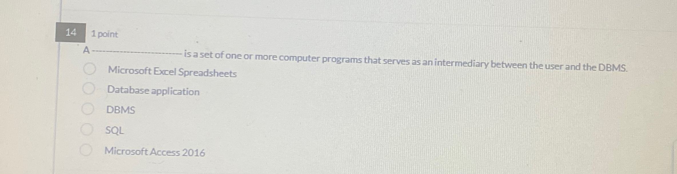 Solved 14 ﻿pointA is a set of one or more computer programs | Chegg.com