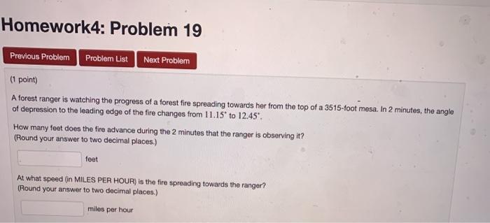 Solved Homework4 Problem 19 Previous Problem Problem List 