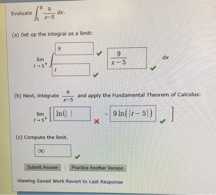 Solved Evaluate 19 x (a) Set up the integral as a limit: lim | Chegg.com