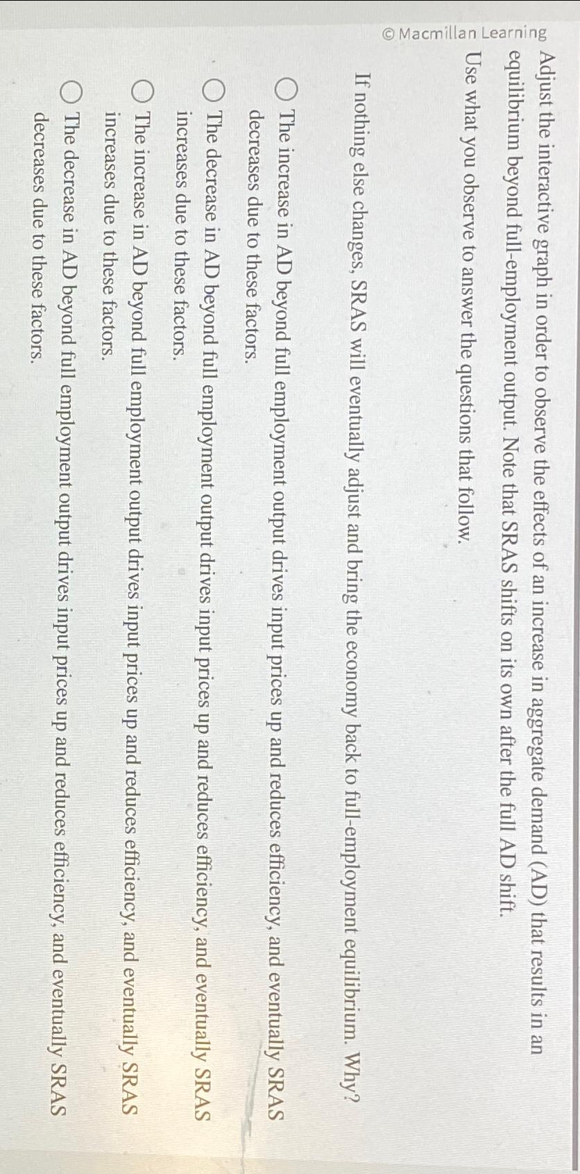 Solved a Adjust the interactive graph in order to observe | Chegg.com