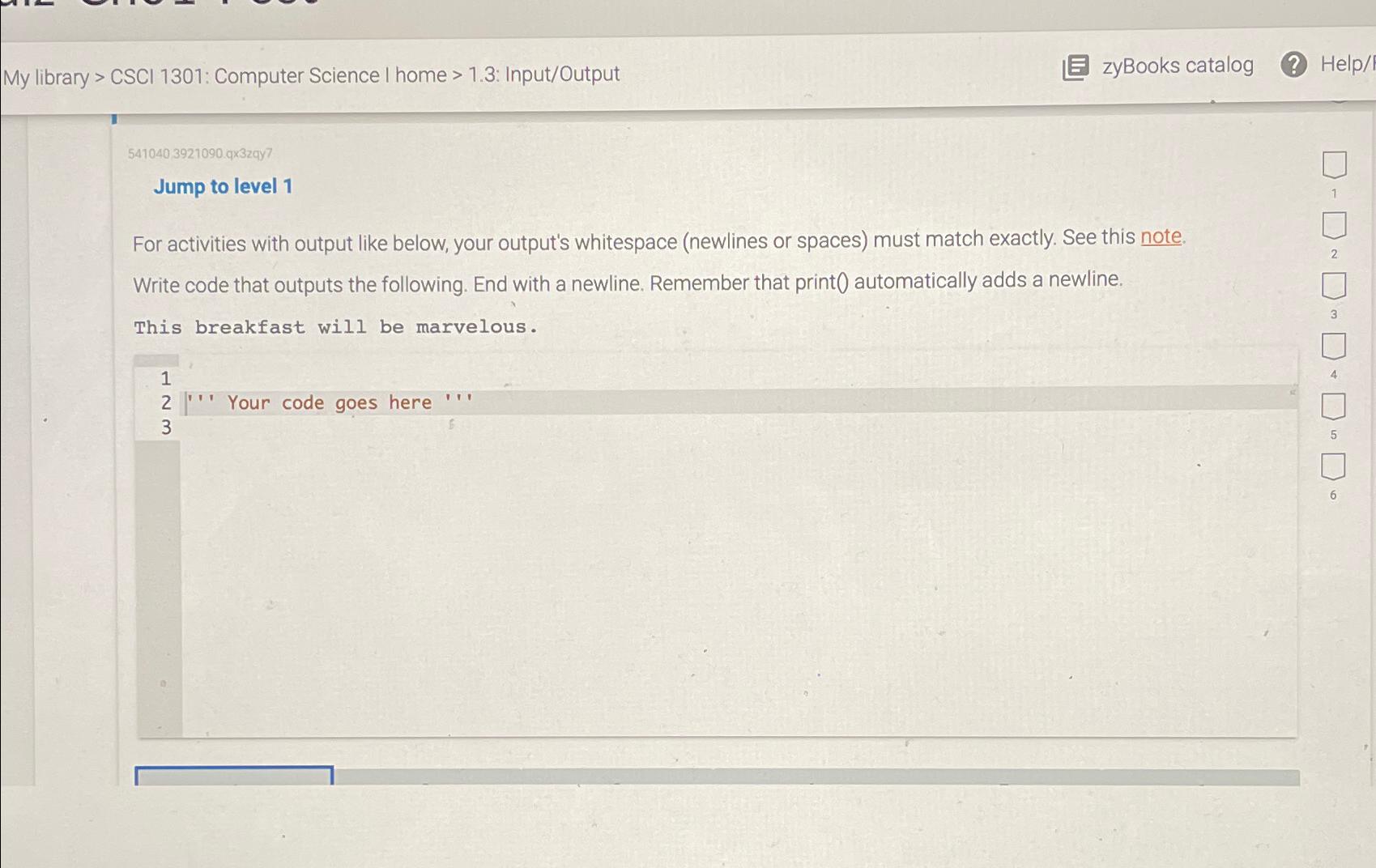 Solved My library > ﻿CSCI 1301: Computer Science I home | Chegg.com