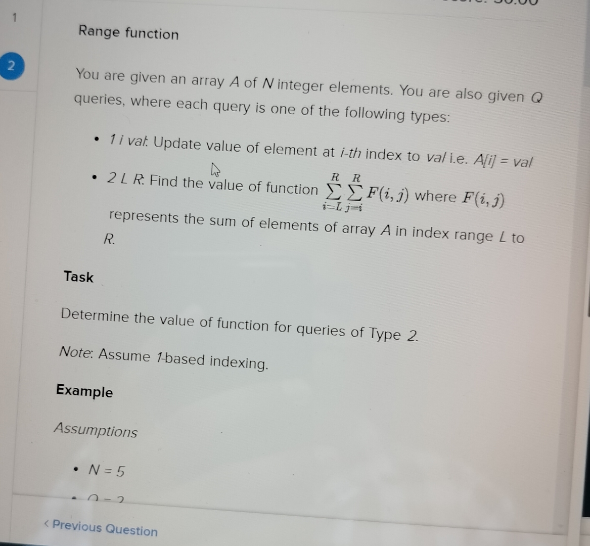 Solved 1range Function2you Are Given An Array A of N