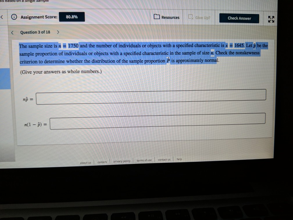Solved Assignment Score: 80.8% Resources [ Give Up? Check | Chegg.com