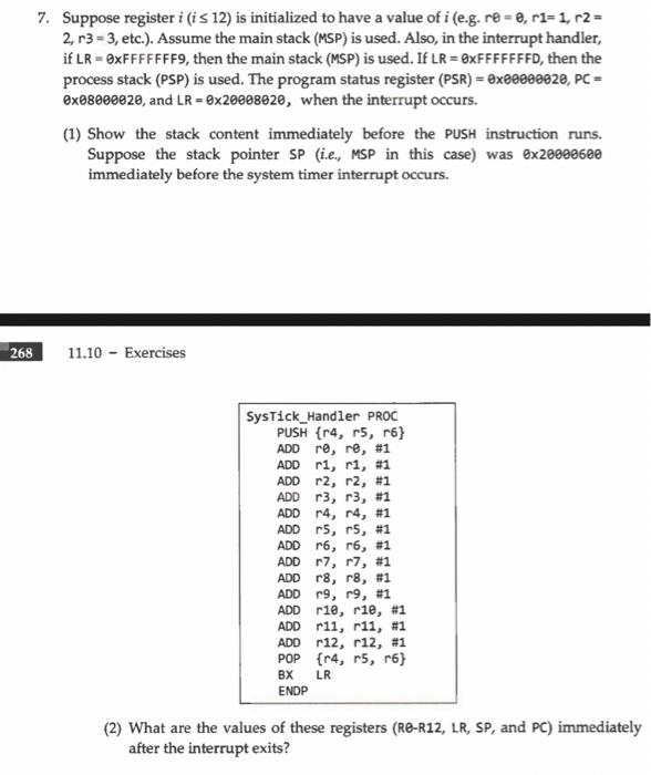 Solved please write all details and draw the stack for part | Chegg.com