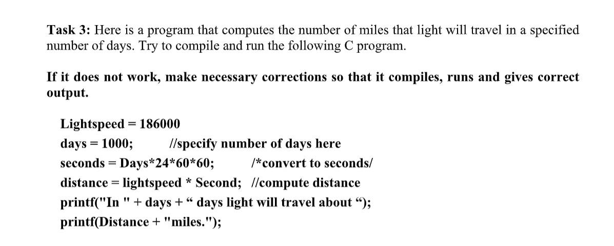 Solved Task 3: Here is a program that computes the number of | Chegg.com