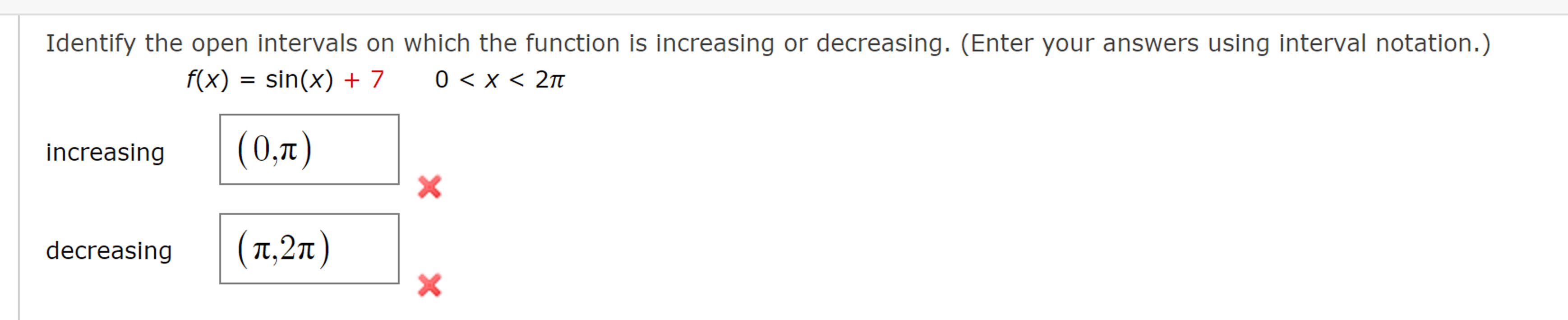 Solved Identify the open intervals on which the function is | Chegg.com