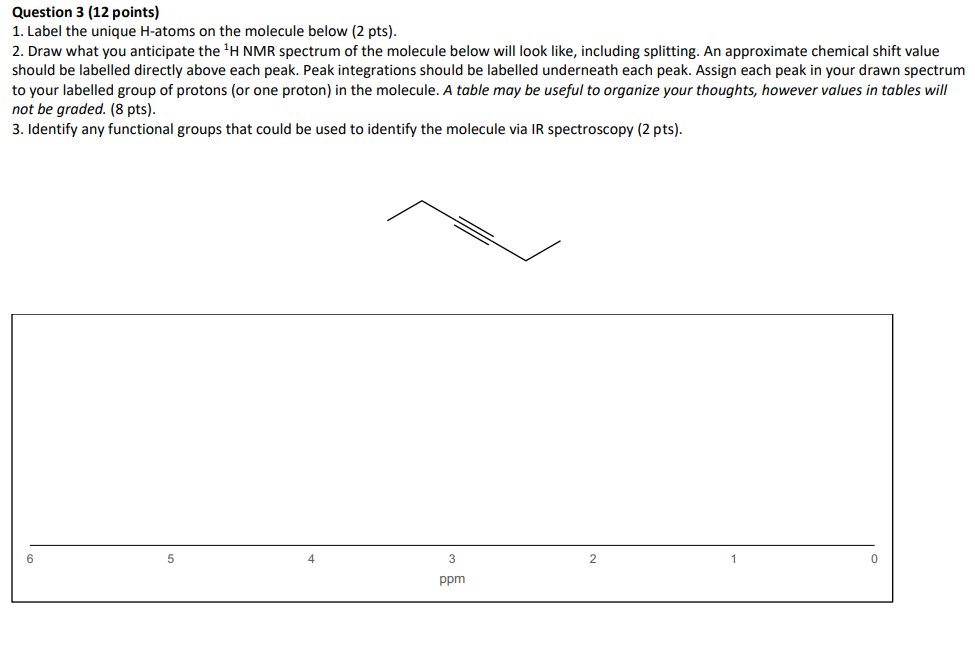 Solved ANSWER BASED OFF OF THE NMR TABLES PROVIDED. | Chegg.com