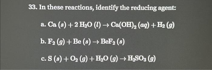 Solved 23. Determine the oxidation number for each element | Chegg.com