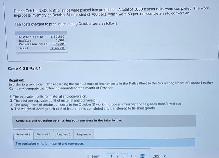 Solved Case 4-39 Weighted-Average Process Costing; Ethics | Chegg.com