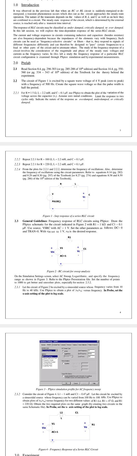 Solved using pspice provide all the answers asked for the | Chegg.com