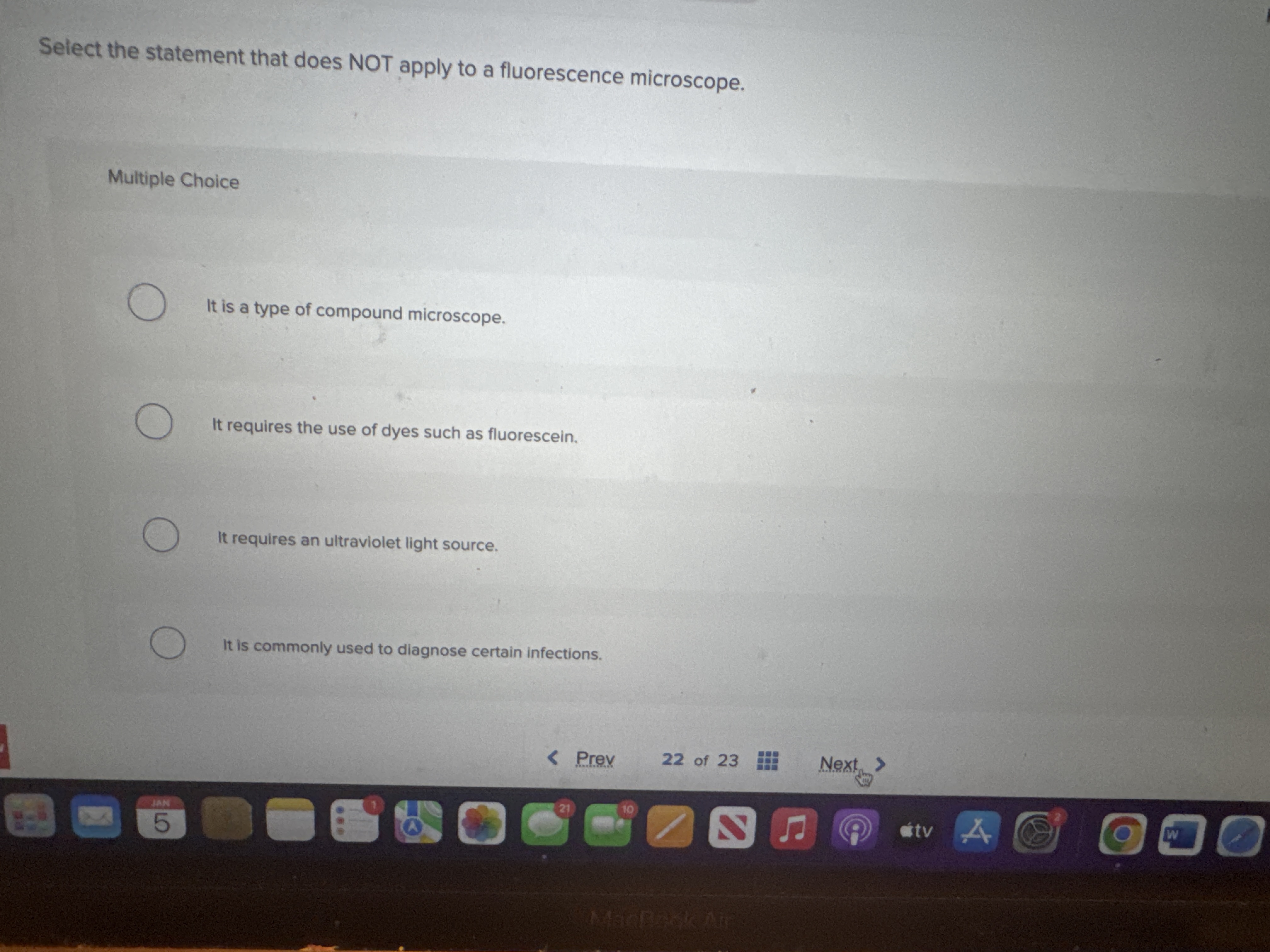 Solved Select the statement that does NOT apply to a | Chegg.com