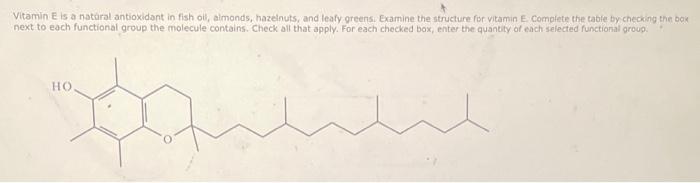 Solved \begin{tabular}{|l|c|} \hline Functional group & | Chegg.com