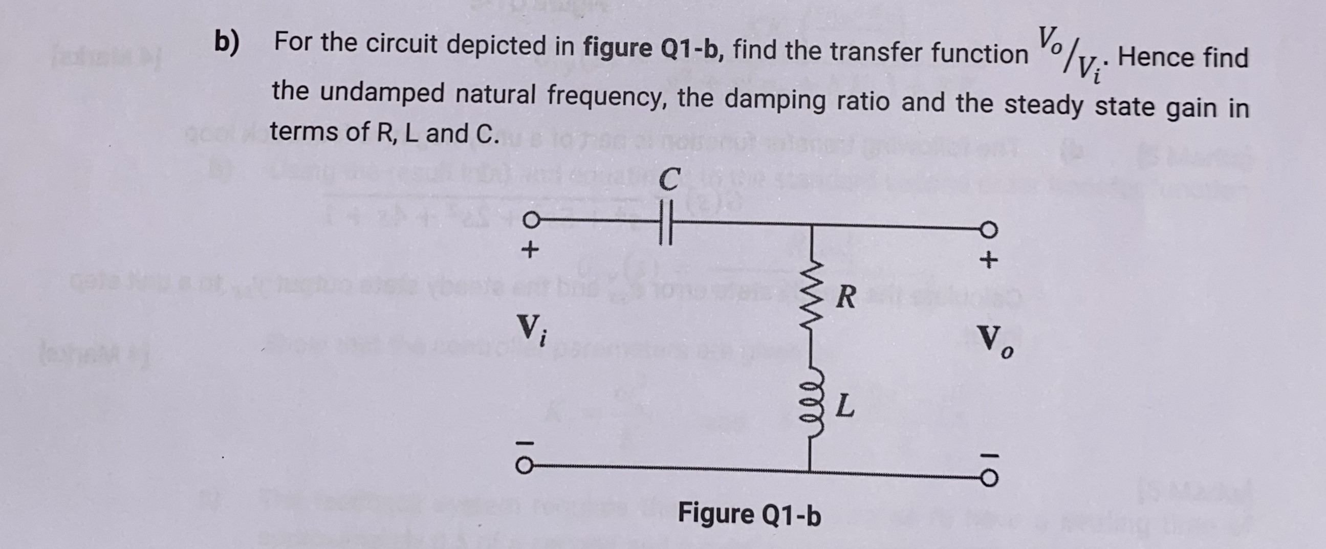 b) ﻿For the circuit depicted in figure Q1-b, ﻿find | Chegg.com